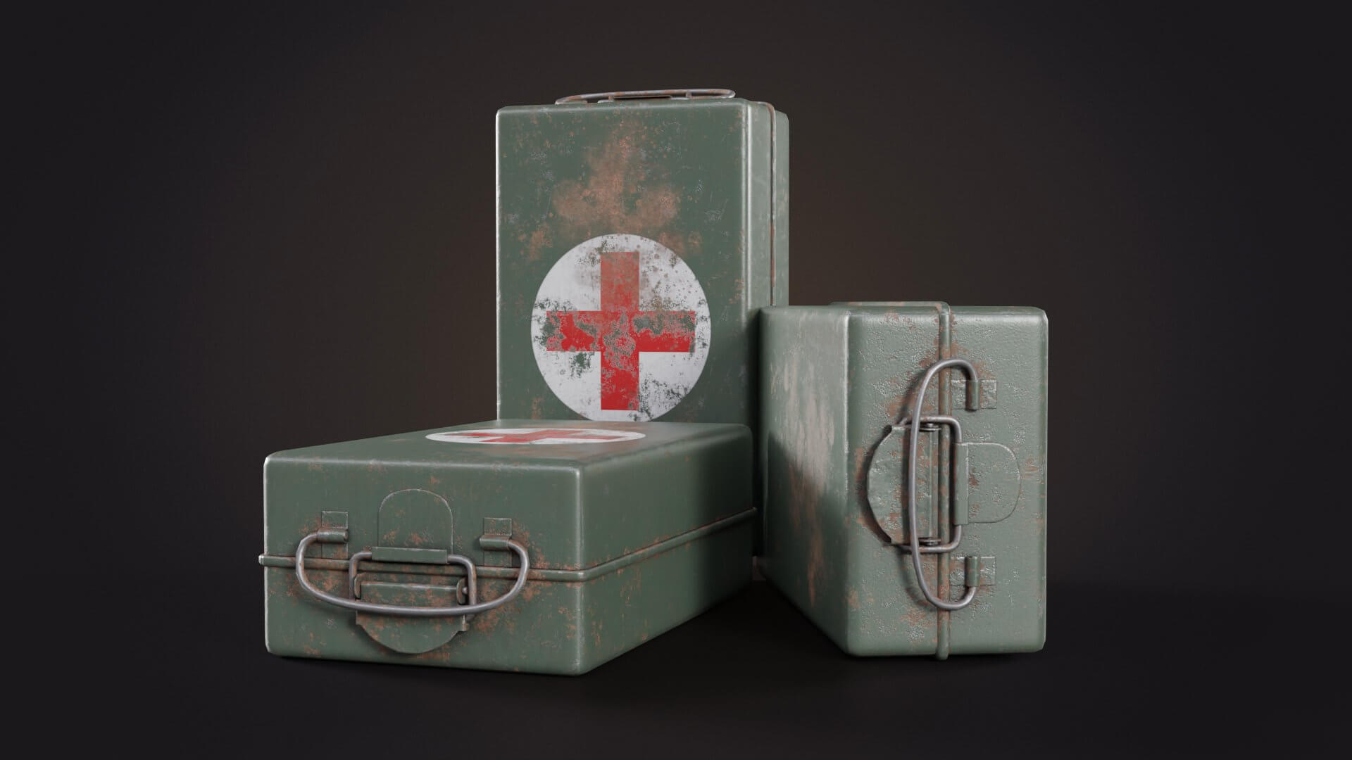 Old Med Kit - 3D Model by knockcg
