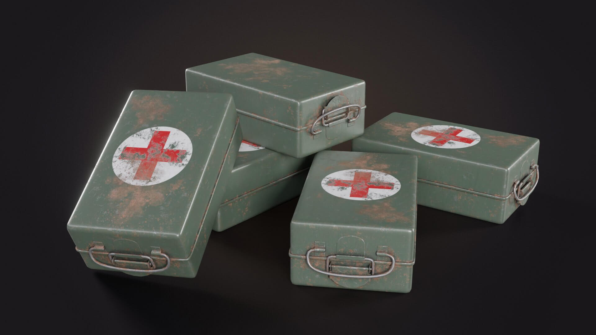Old Med Kit - 3D Model by knockcg