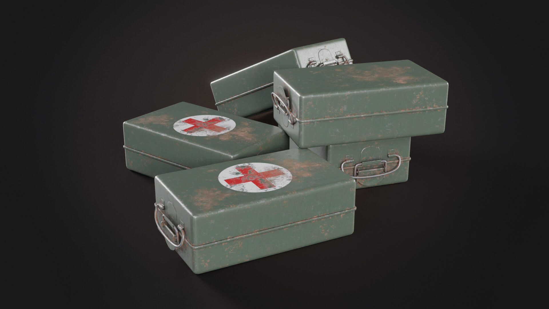 Old Med Kit - 3D Model by knockcg