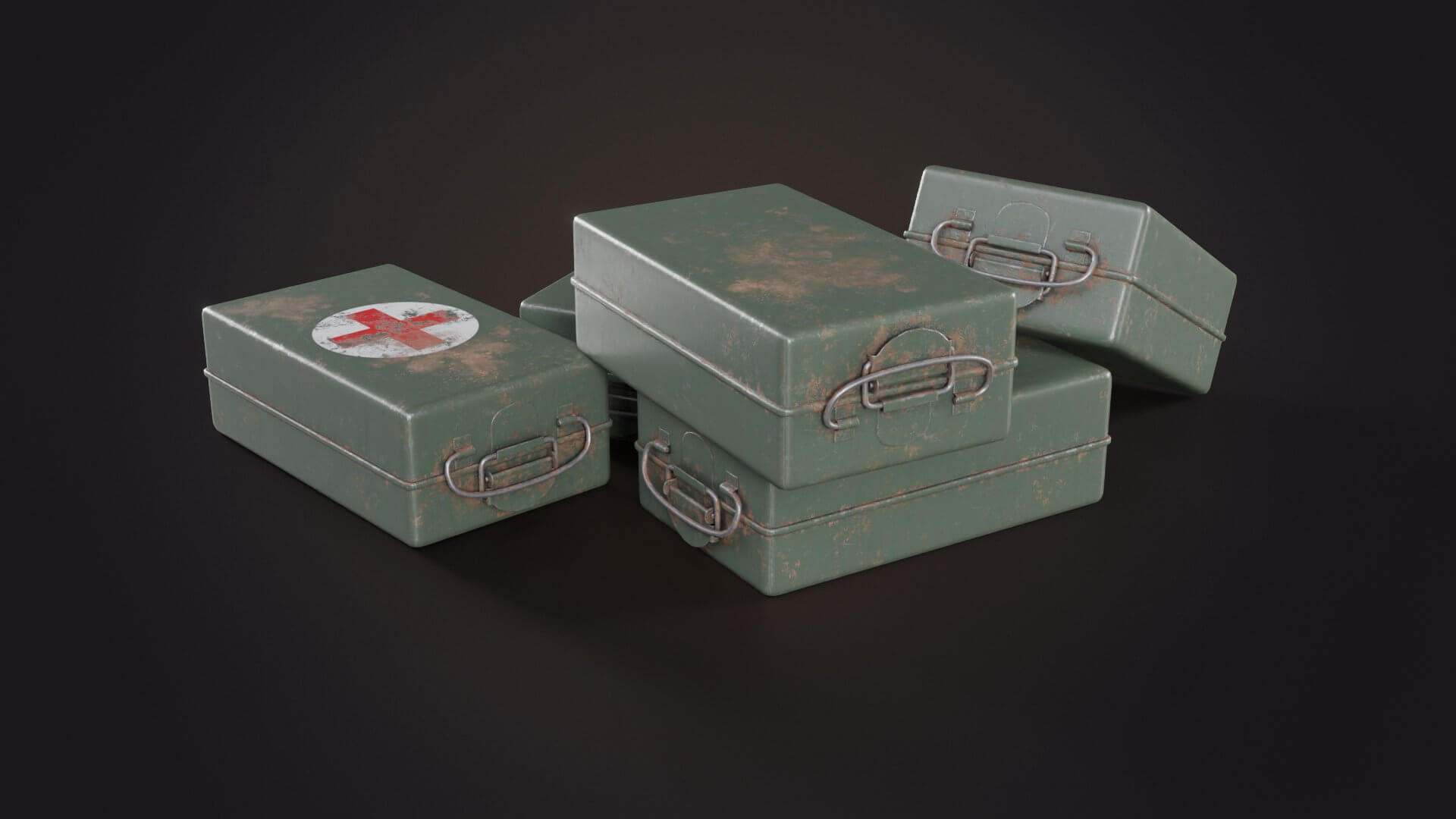 Old Med Kit - 3D Model by knockcg