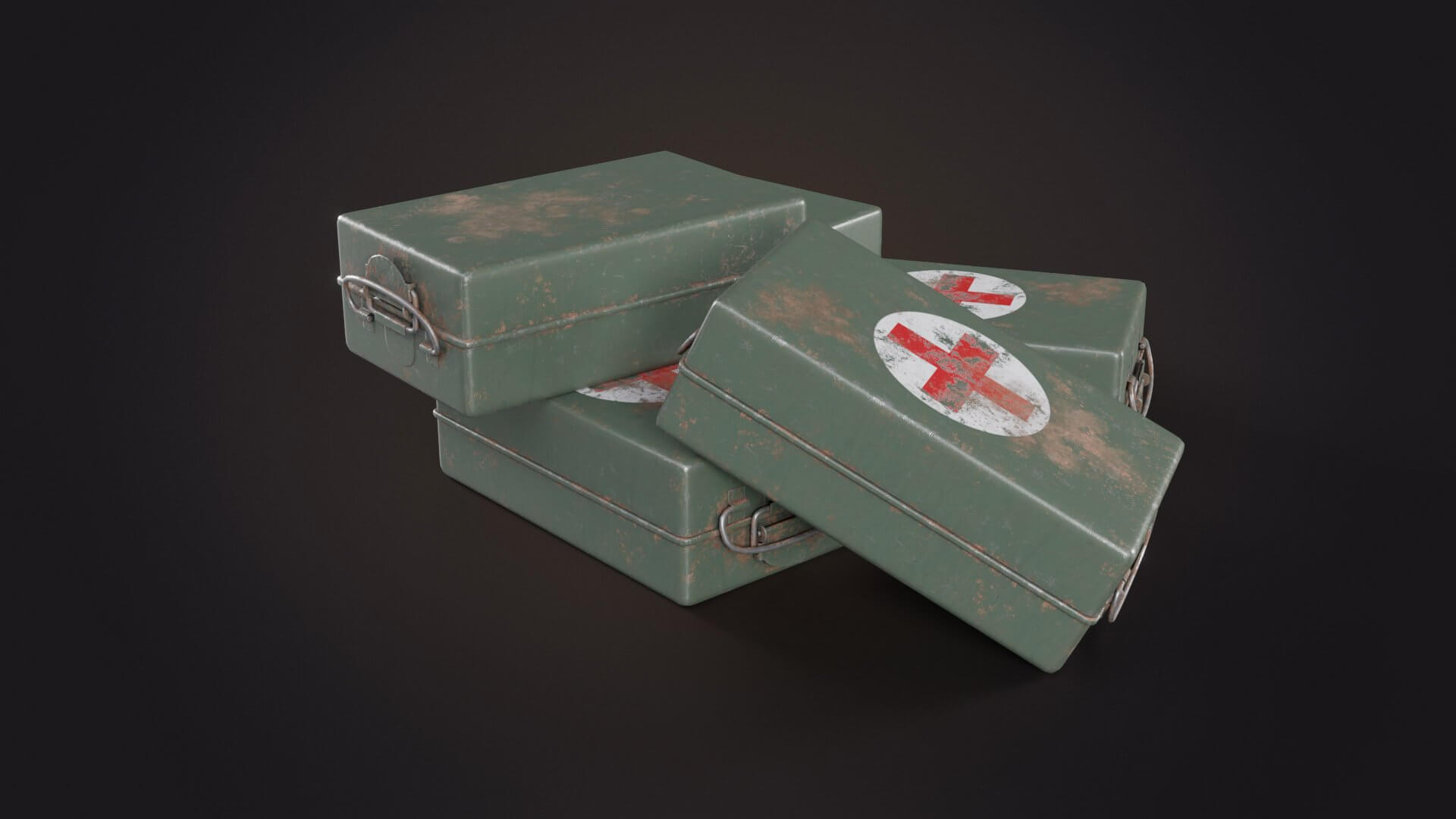 Old Med Kit - 3D Model by knockcg