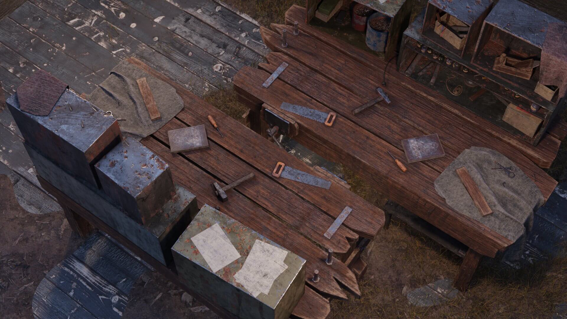 Old Workbench - 3D Model by knockcg