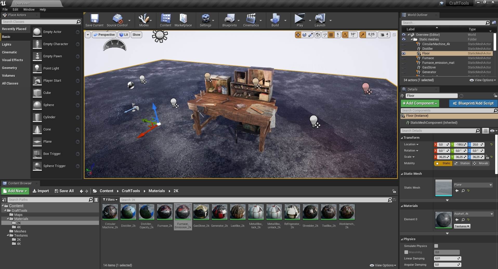 Old Workbench - 3D Model by knockcg