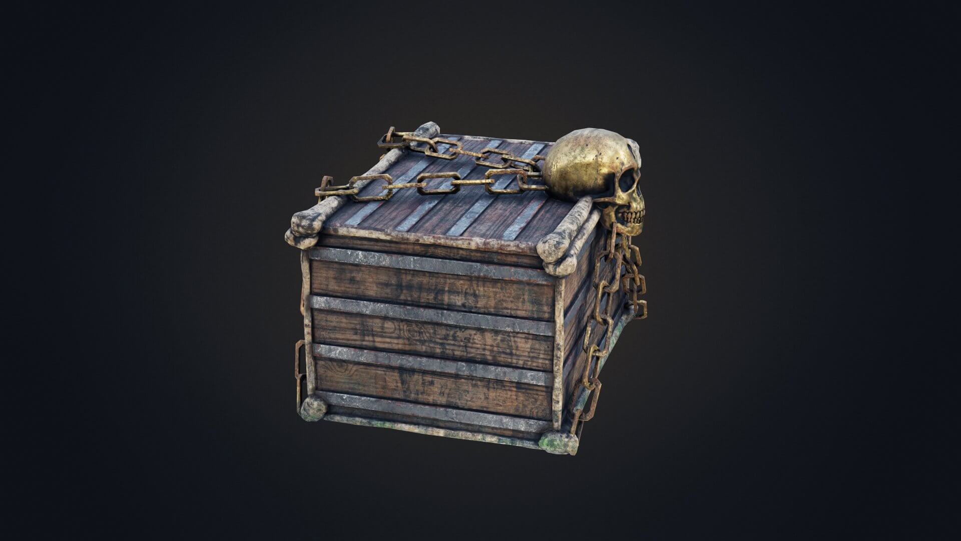 Skull Box - 3D Model by knockcg