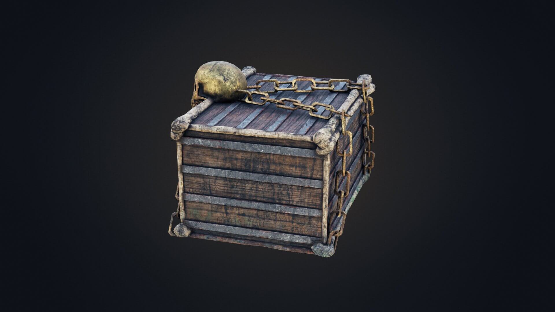 Skull Box - 3D Model by knockcg