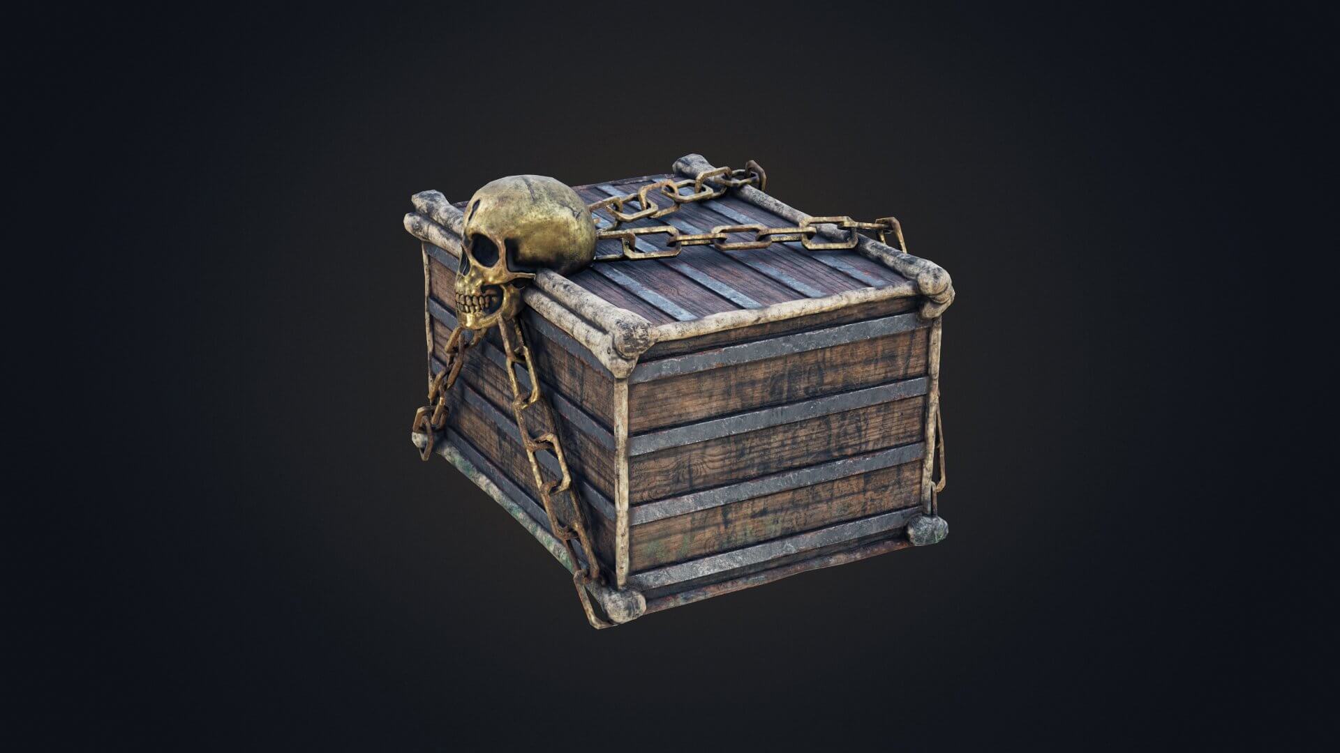 Skull Box - 3D Model by knockcg