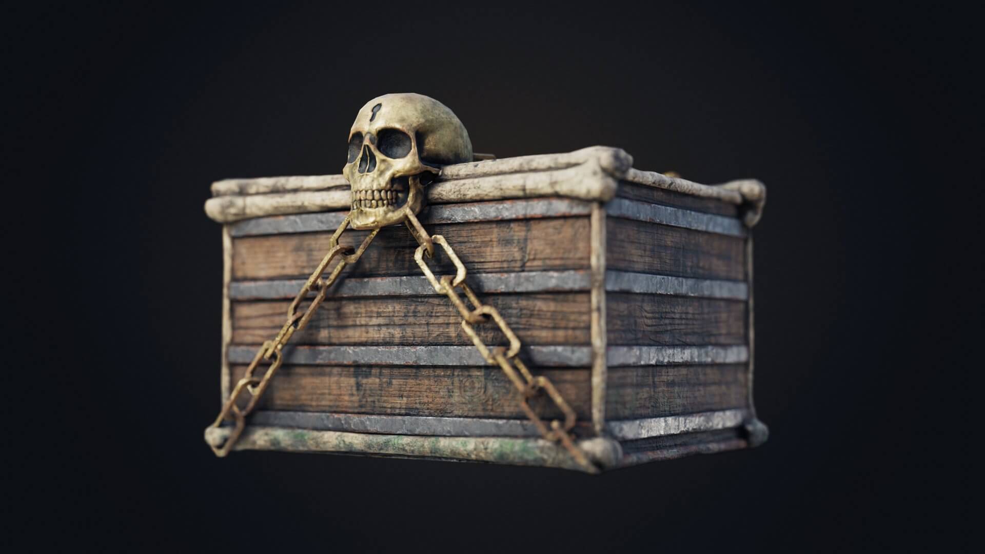 Skull Box - 3D Model by knockcg