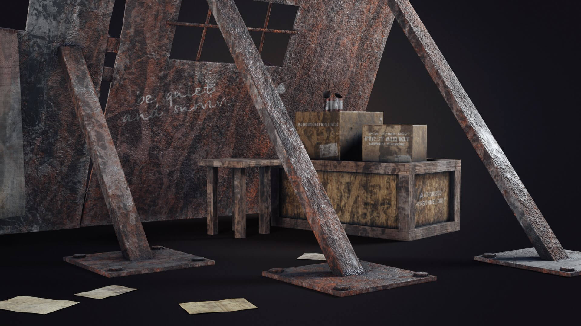 Survival Shield - 3D Model by knockcg