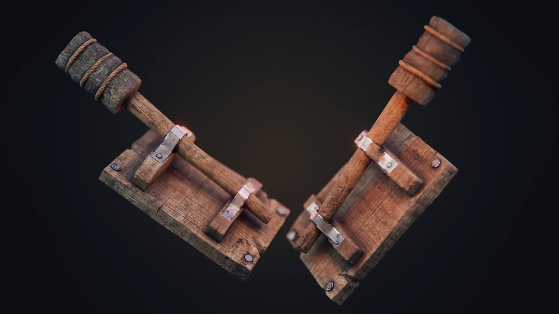 Wall Torch - 3D Model by knockcg