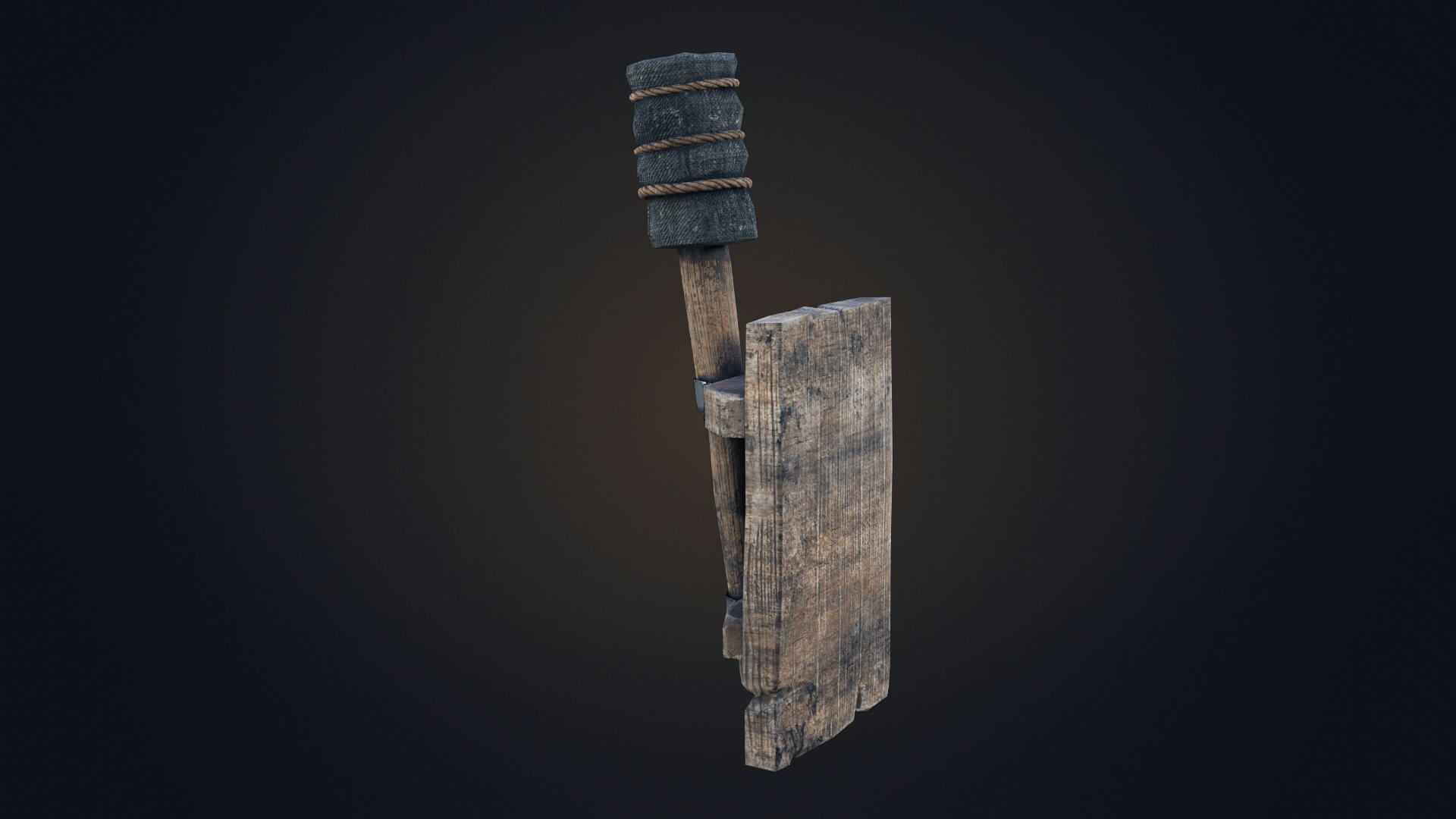 Wall Torch - 3D Model by knockcg