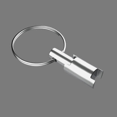 Keychain Eight 3D Model key ring with chain by kolayamit
