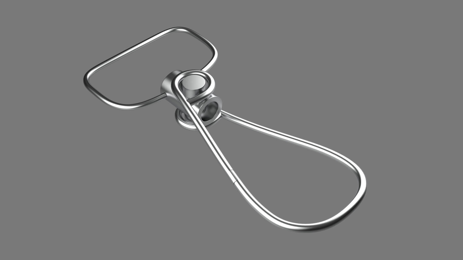 Keychain Eleven 3D Model key ring with chain by kolayamit