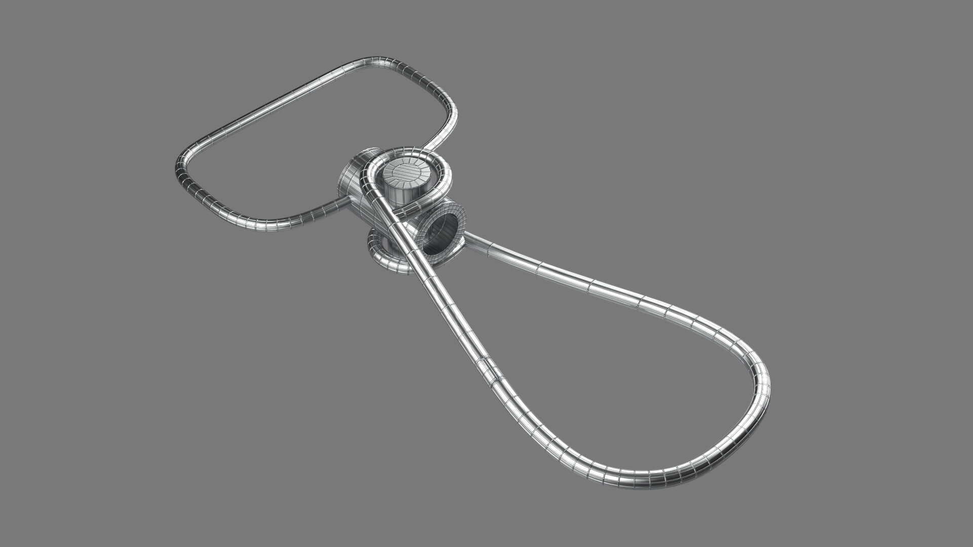 Keychain Eleven 3D Model key ring with chain by kolayamit