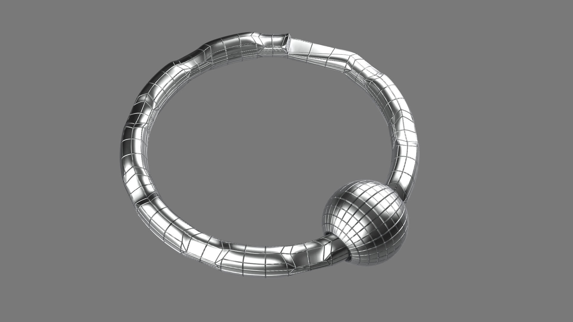 Keychain Nine 3D Model key ring with chain by kolayamit