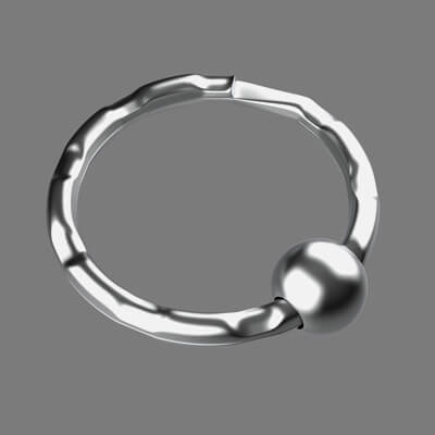 Keychain Nine 3D Model key ring with chain by kolayamit