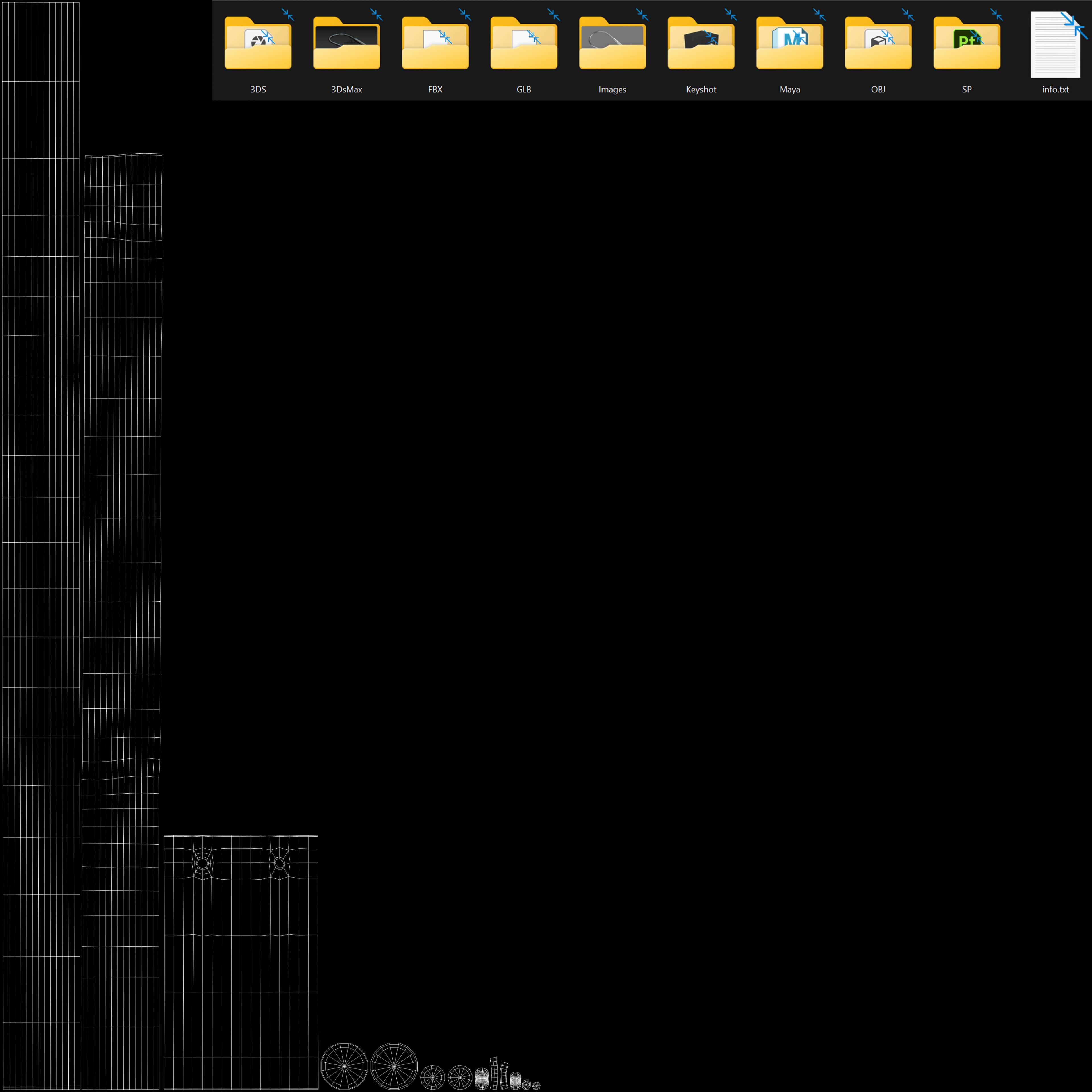 Keychain Seven 3D Model key ring with chain by kolayamit