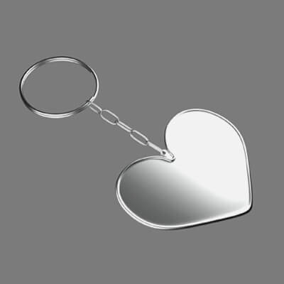 Keychain Two 3D Model Key Ring with Chain by kolayamit