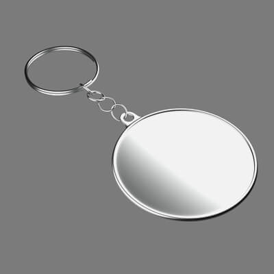 Keychain Two 3D Model Key Ring with Chain by kolayamit