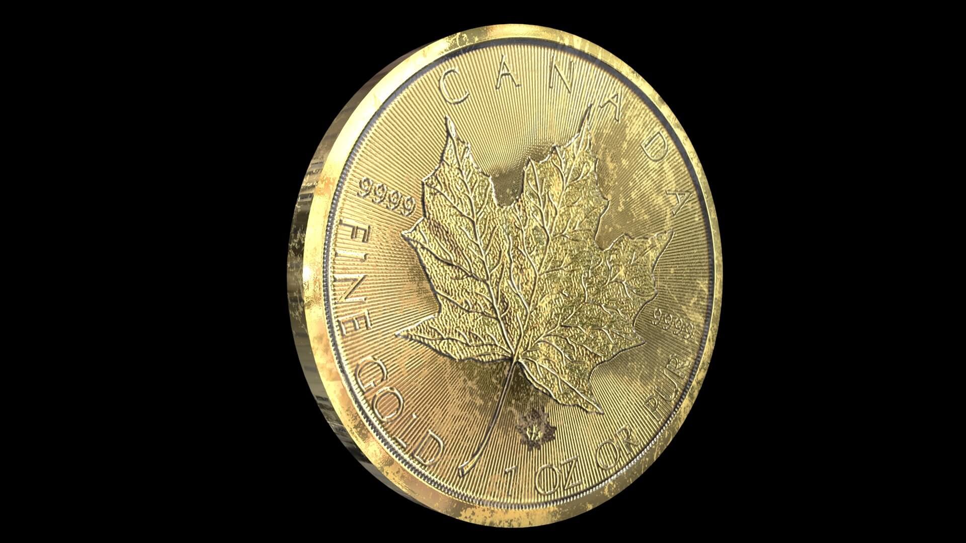 12 Silver and Gold Coins Collection - 3D Model by kopofx