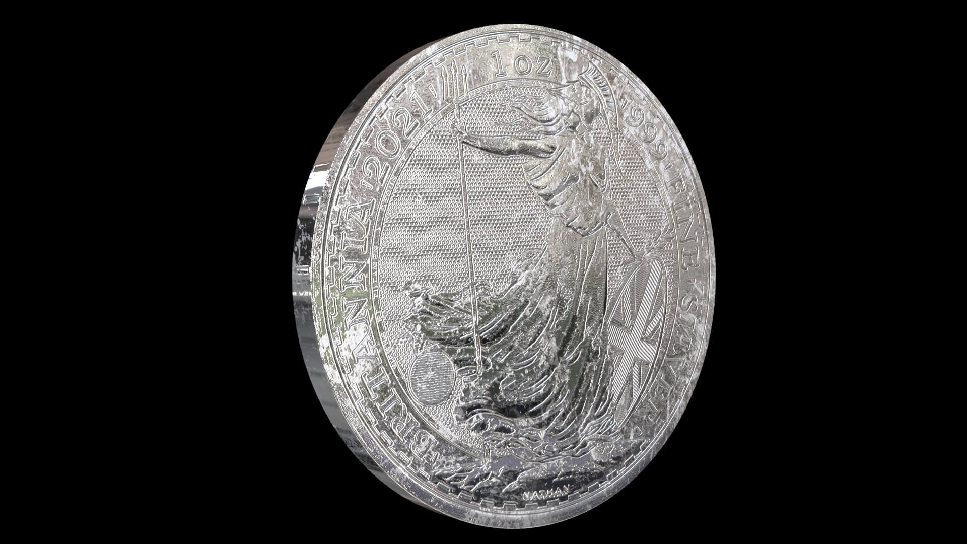 12 Silver and Gold Coins Collection - 3D Model by kopofx