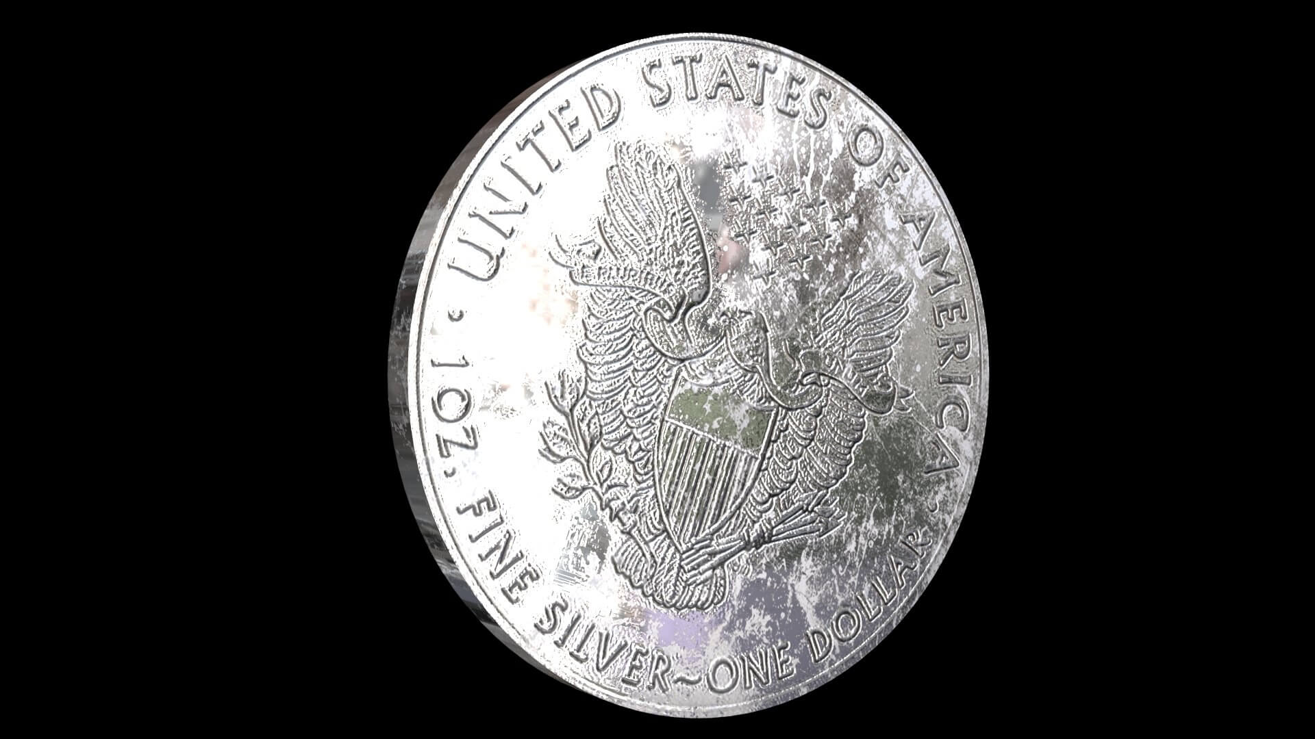 12 Silver and Gold Coins Collection - 3D Model by kopofx