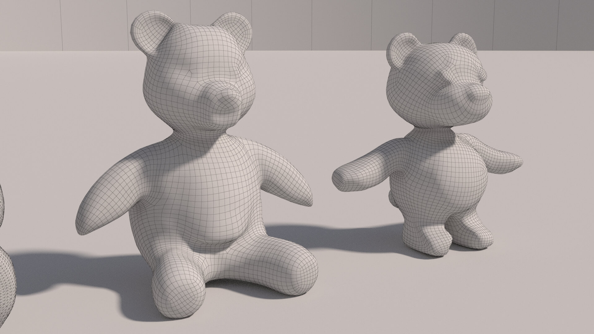 4 Teddy Bear - 3D Model by kopofx