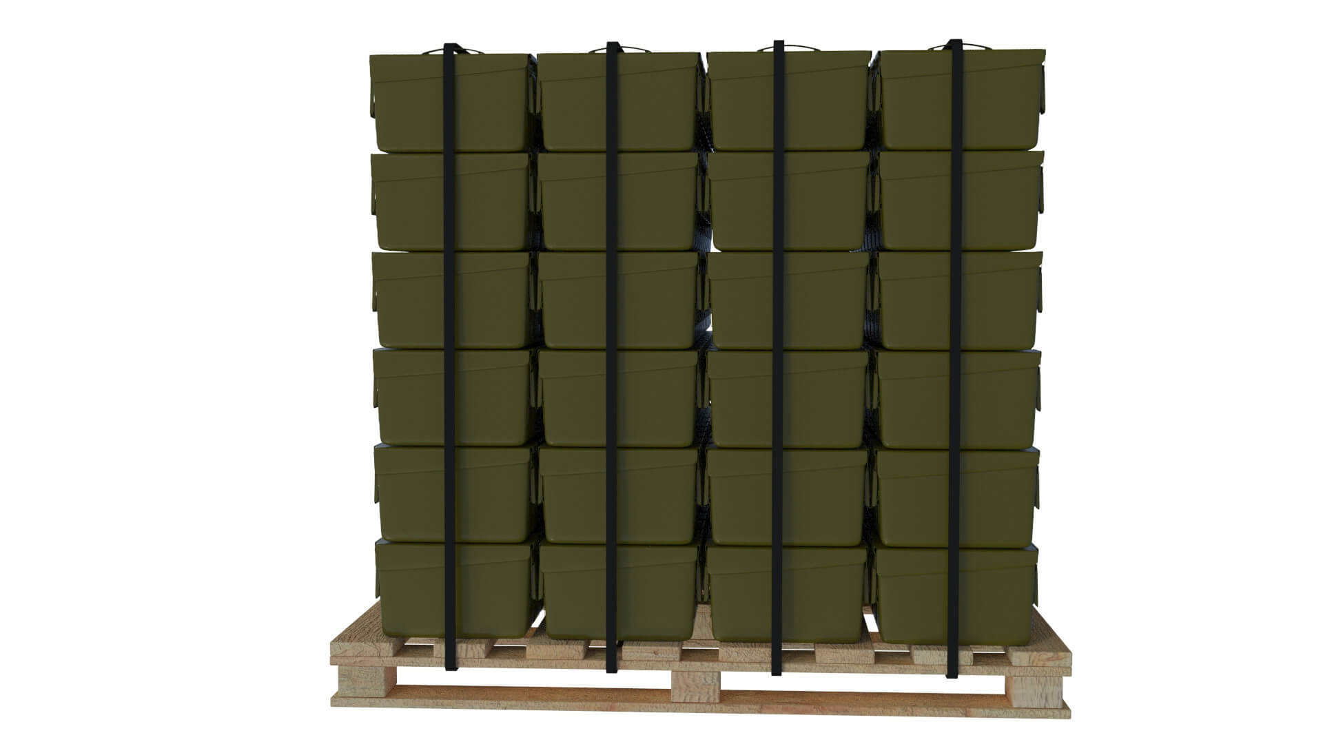 Ammunition Metal Box Pallet - 3D Model by kopofx