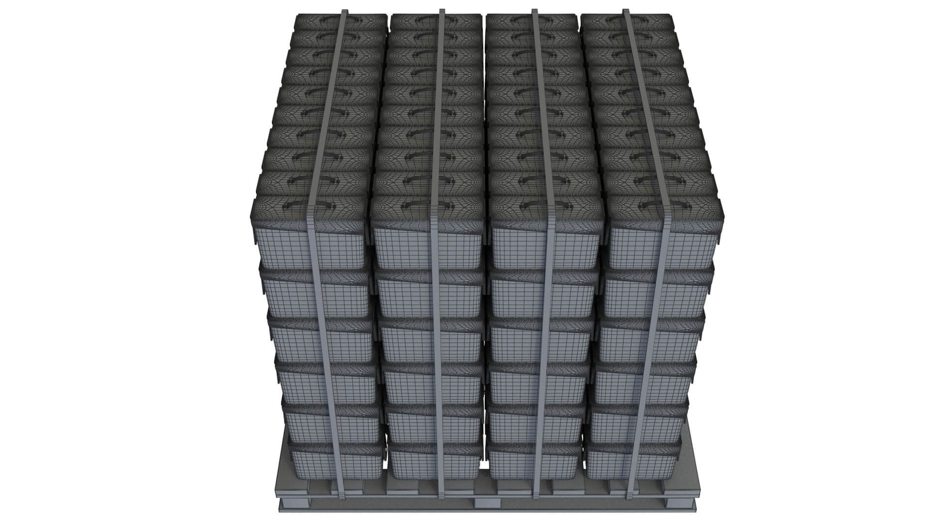 Ammunition Metal Box Pallet - 3D Model by kopofx