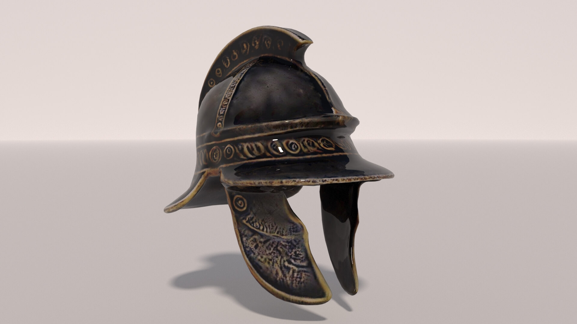 Ancient Rome Helmet 1 - 3D Model by kopofx
