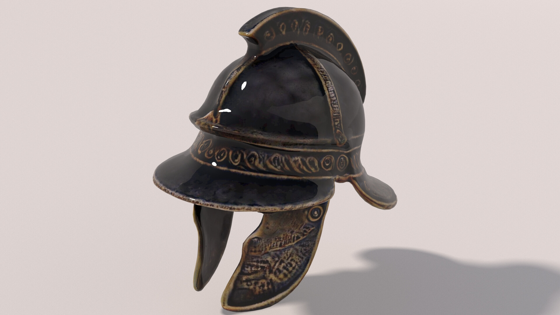 Ancient Rome Helmet 1 - 3D Model by kopofx