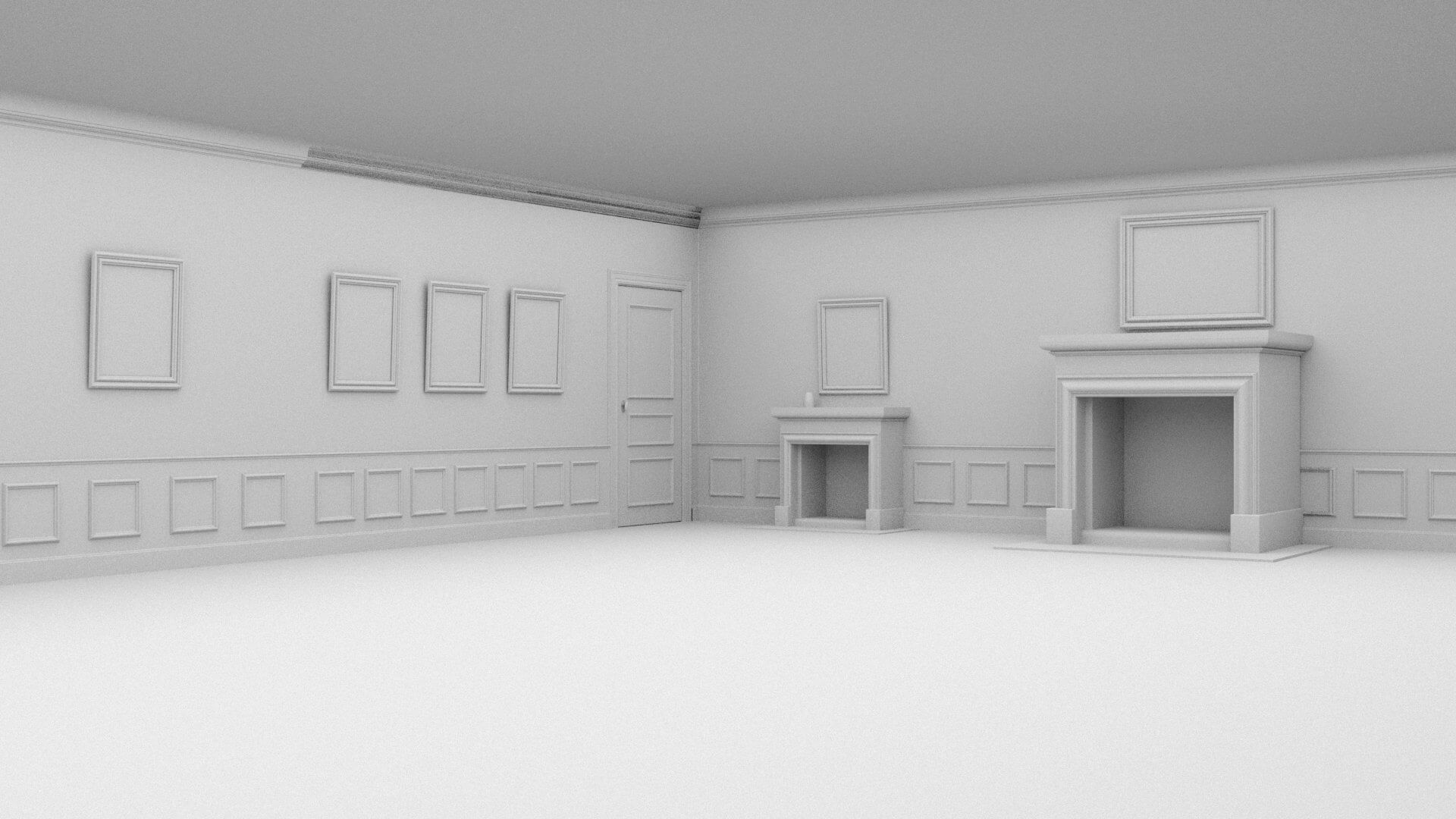 Old Living Room - 3D Model by kopofx