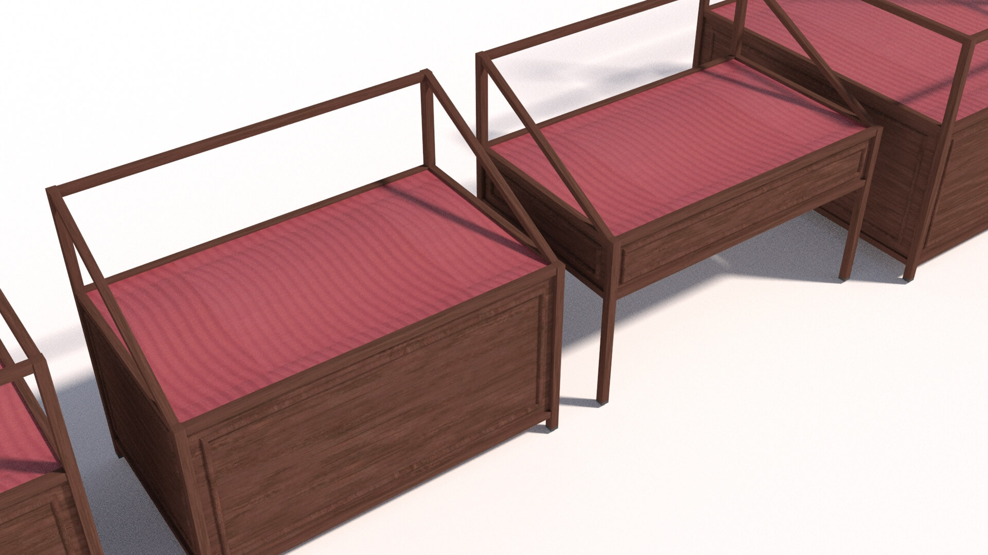 Antique Museum Rack Furniture - 3D Model by kopofx