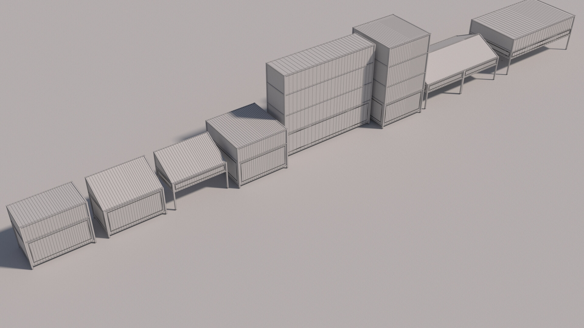 Antique Museum Rack Furniture - 3D Model by kopofx