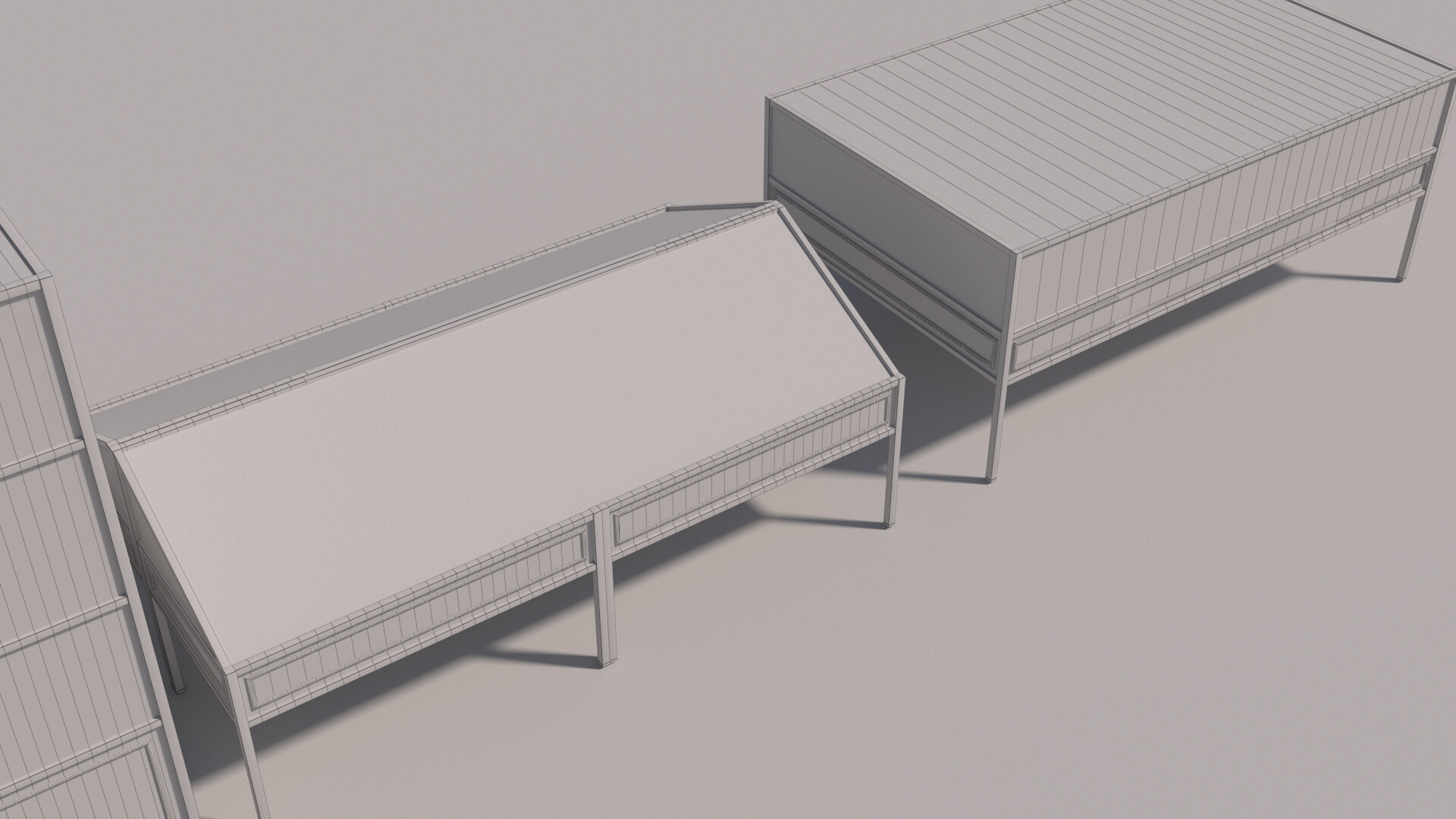 Antique Museum Rack Furniture - 3D Model by kopofx