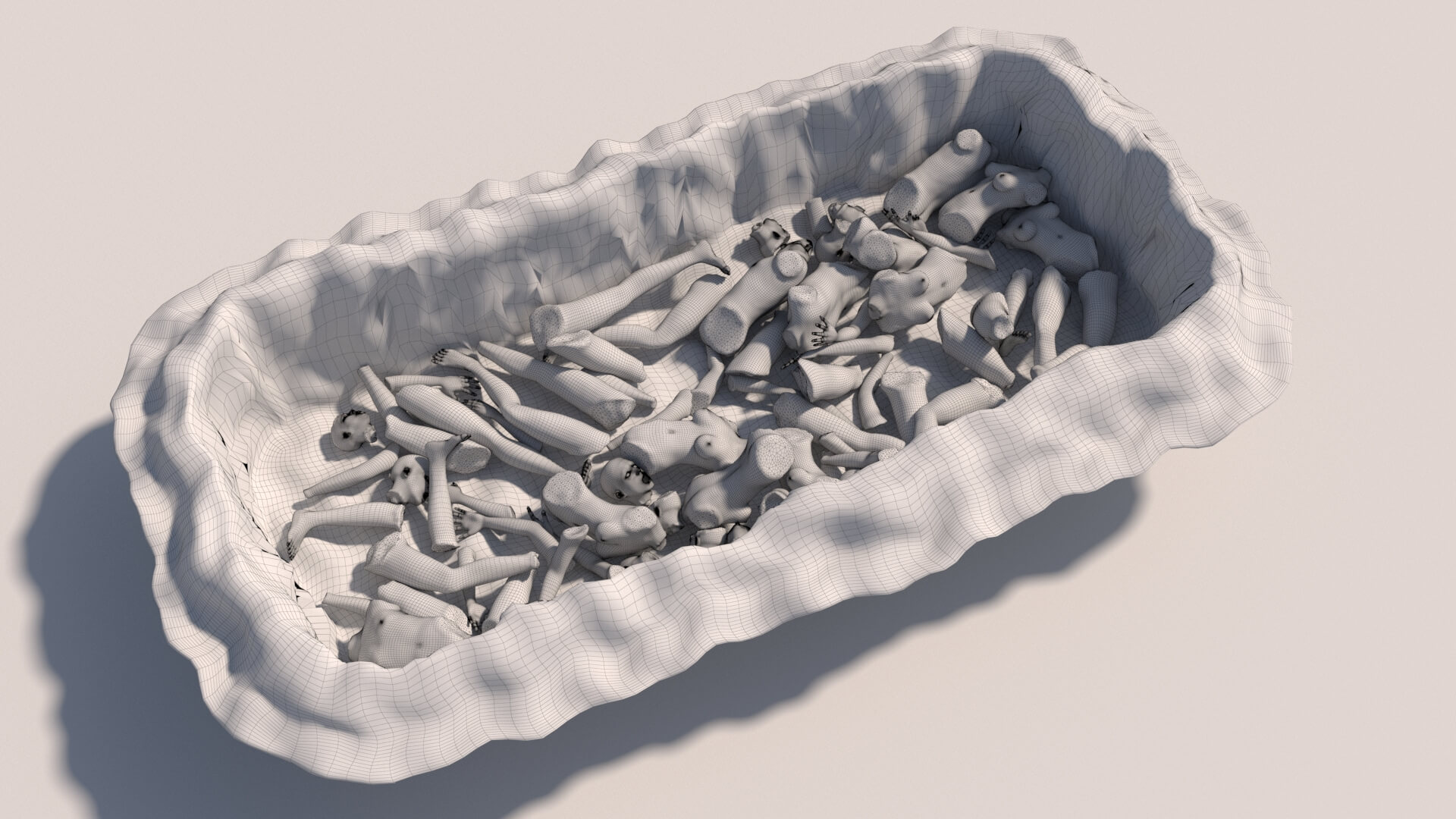 Big Common Pit Human Body Parts - 3D Model by kopofx