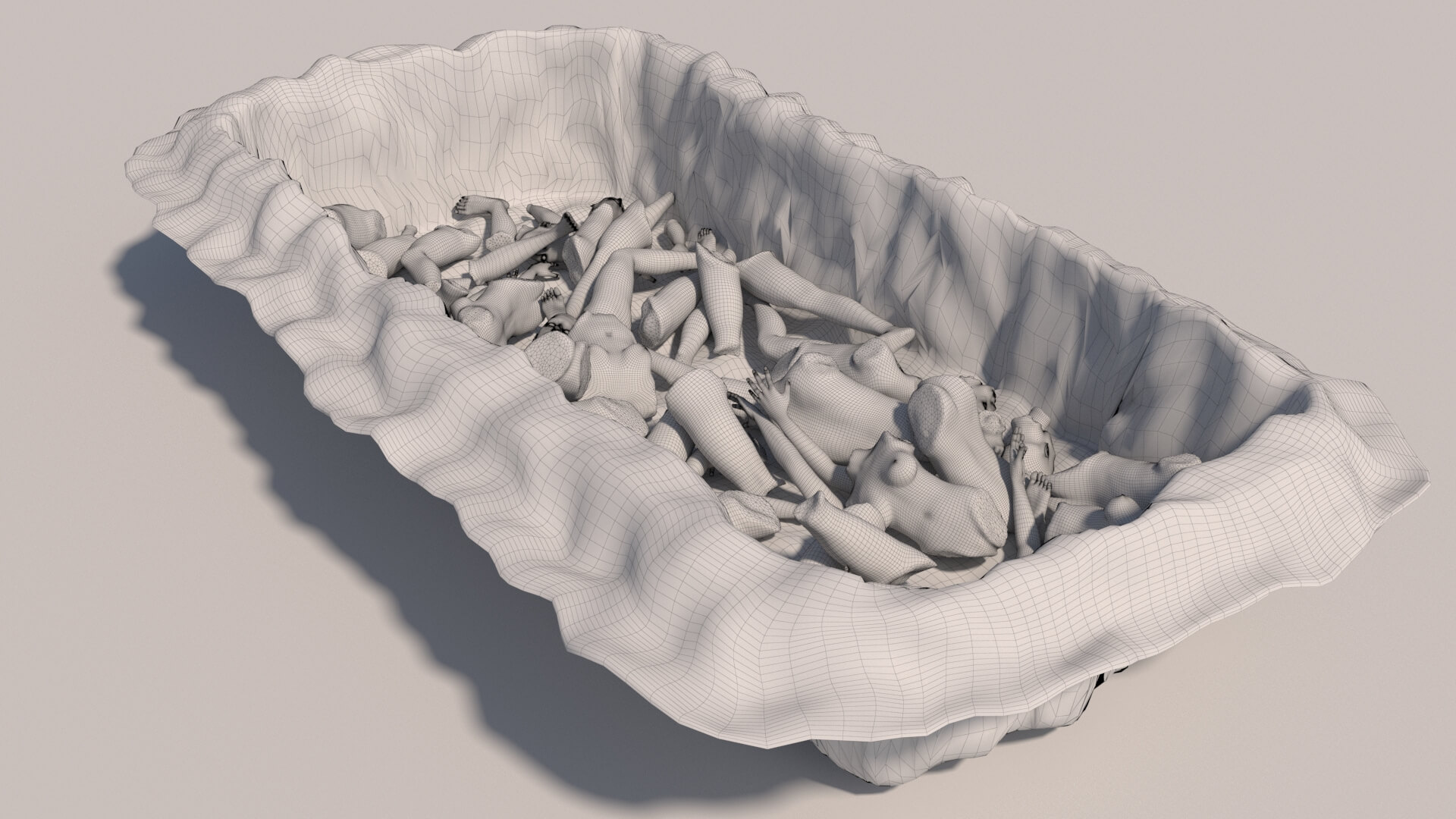 Big Common Pit Human Body Parts - 3D Model by kopofx