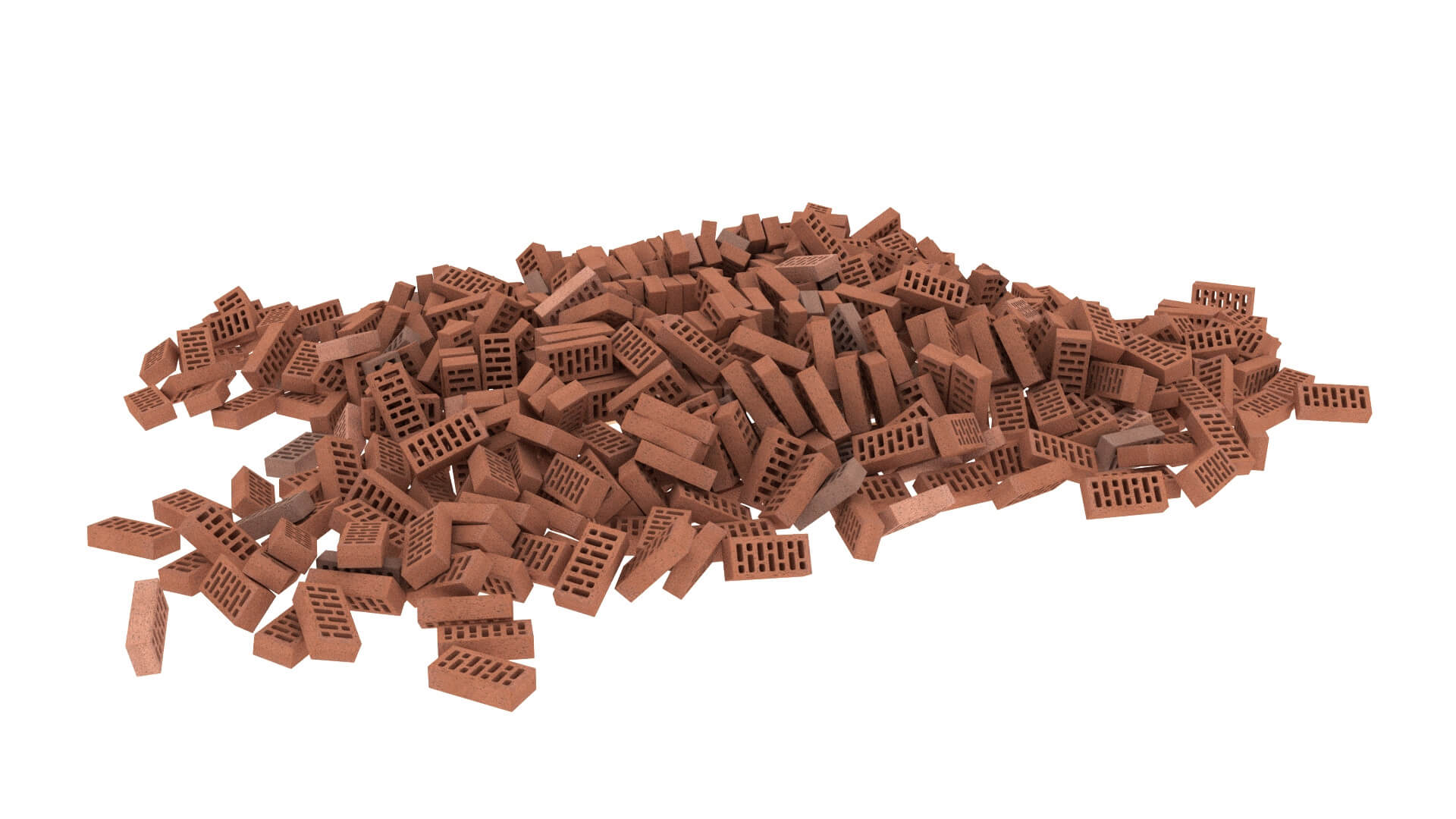 Bricks Pallet Pile 1 - 3D Model by kopofx