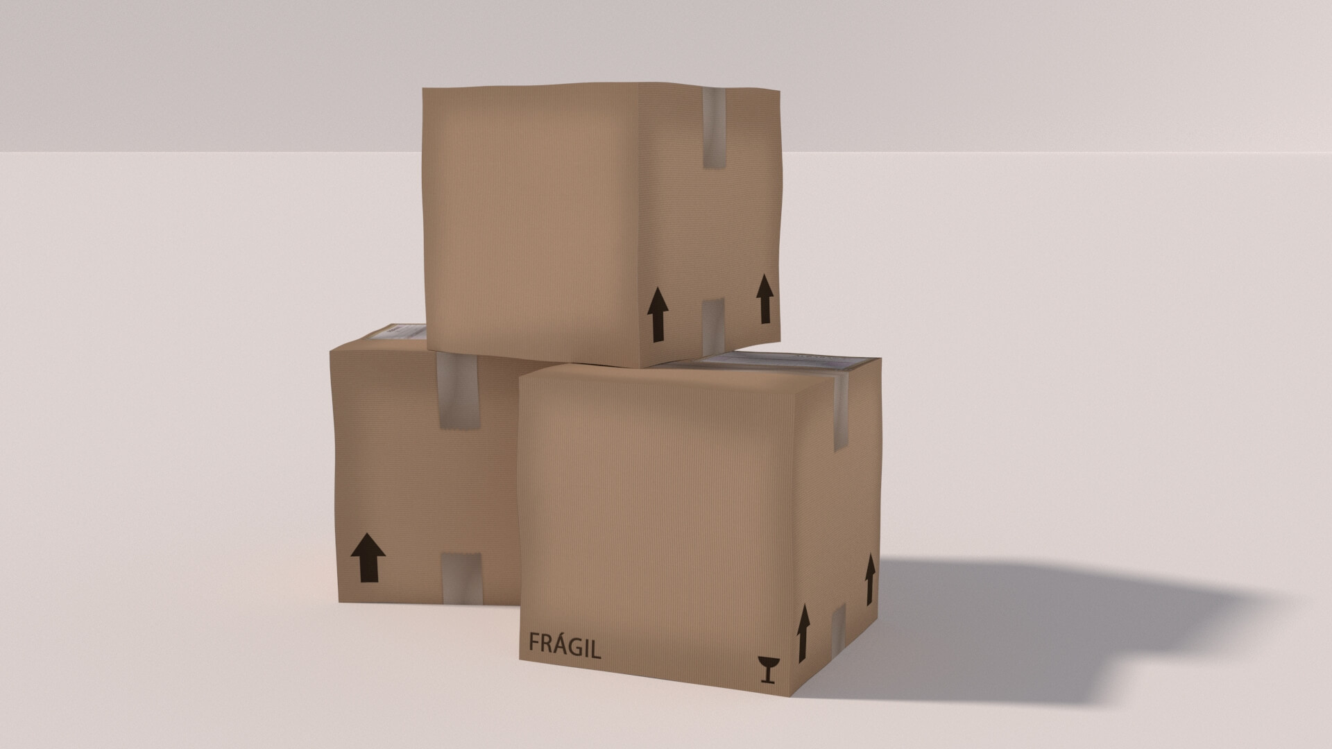 Cardboard Box 1 - 3D Model by kopofx