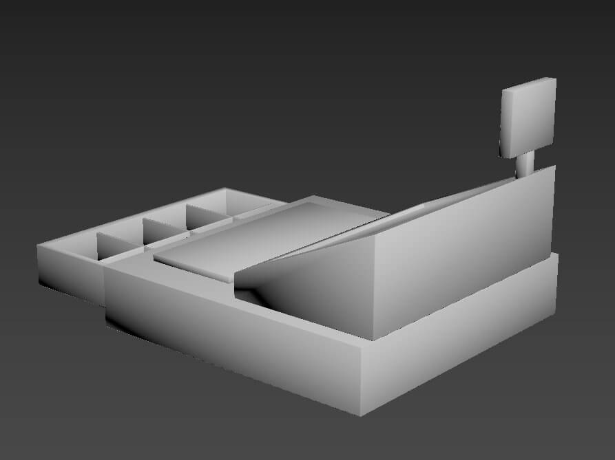 Cash Register - 3D Model by kopofx