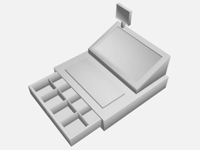 Cash Register - 3D Model by kopofx