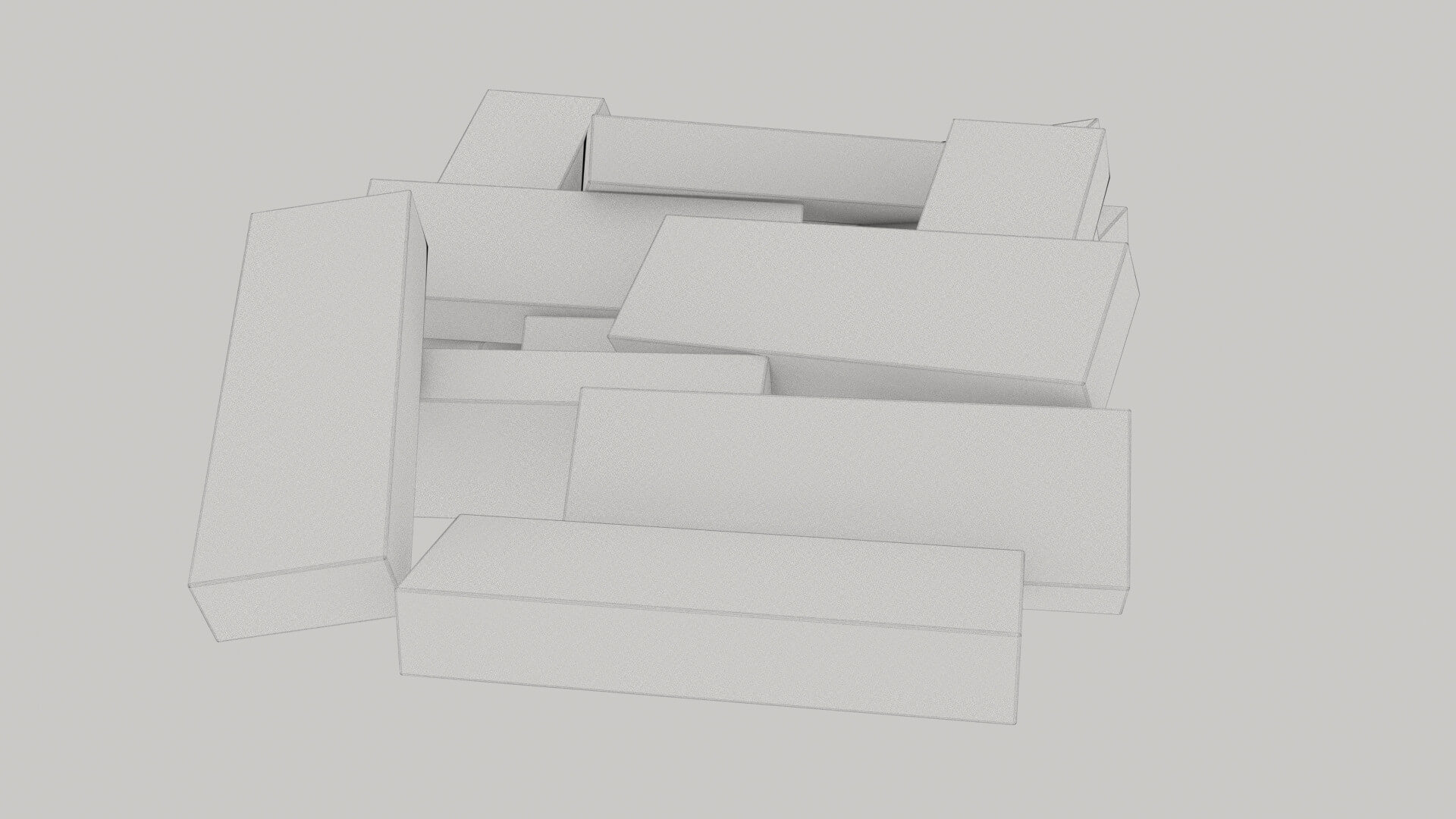 Concrete Blocks Pallet Pile 3 - 3D Model by kopofx