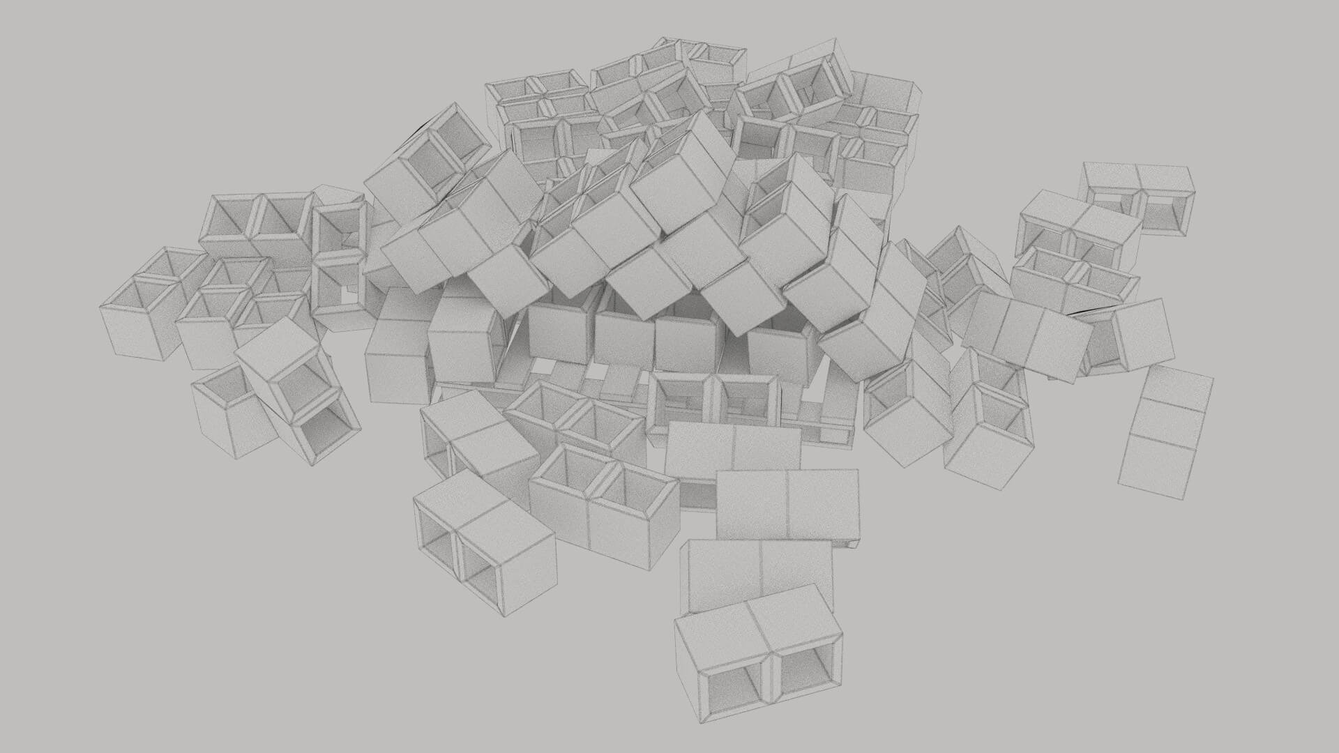 Concrete Blocks Pallet Pile - 3D Model by kopofx