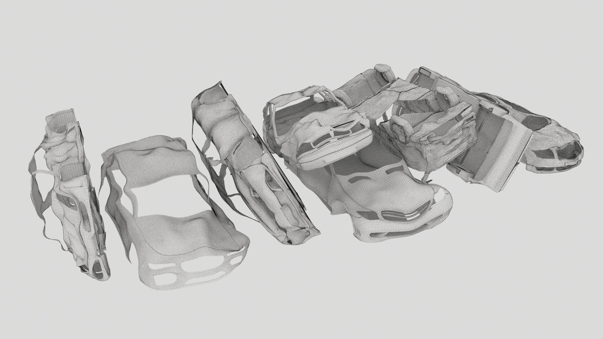 Destroyed Cars Vol 3 - 3D Model by kopofx