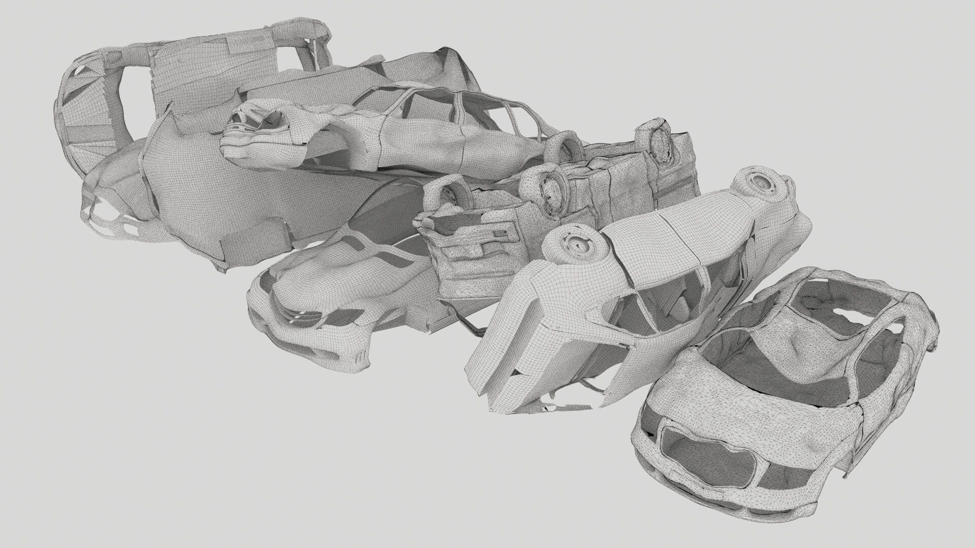 Destroyed Cars Vol 3 - 3D Model by kopofx