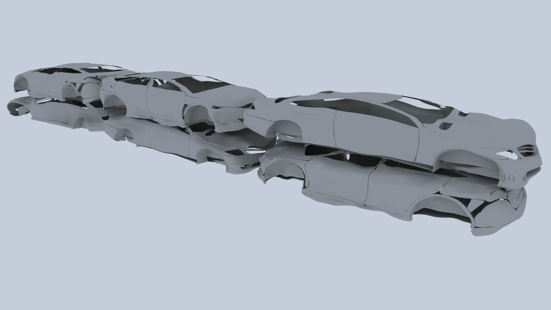 Destroyed Cars Vol 4 - 3D Model by kopofx