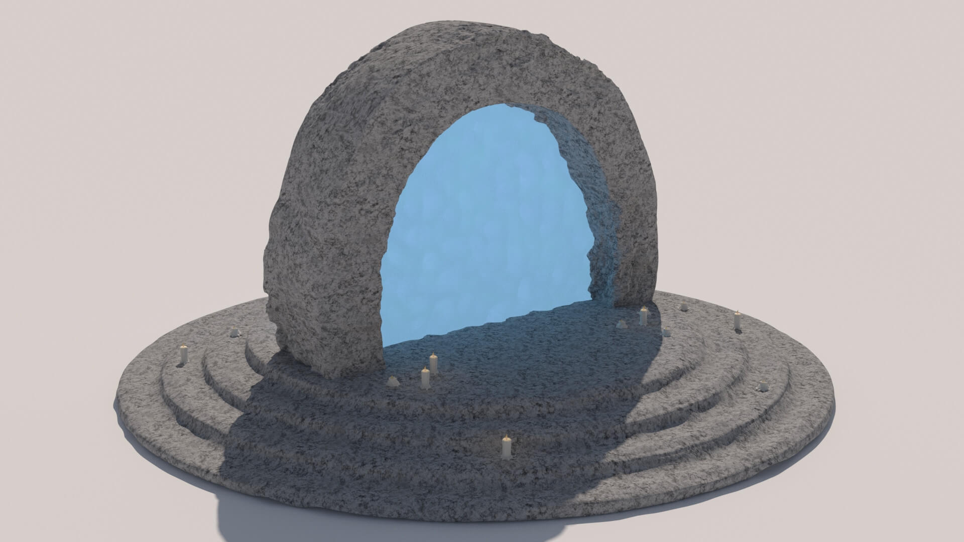 Dimensional Rock Portal - 3D Model by kopofx