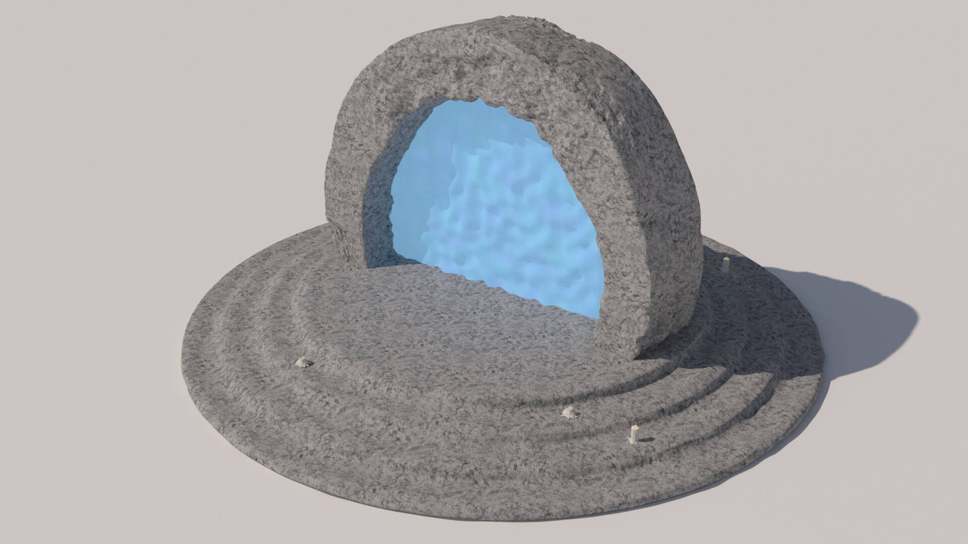 Dimensional Rock Portal - 3D Model by kopofx