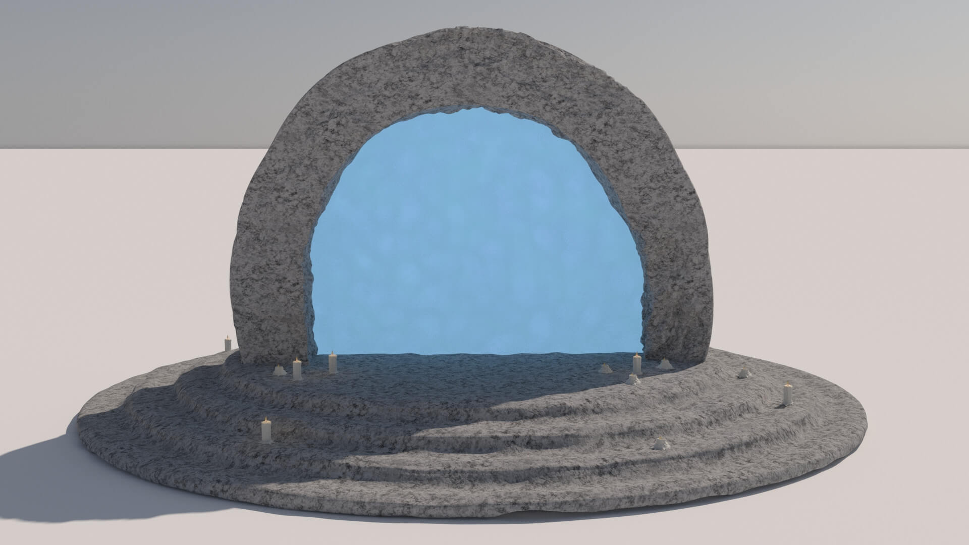 Dimensional Rock Portal - 3D Model by kopofx