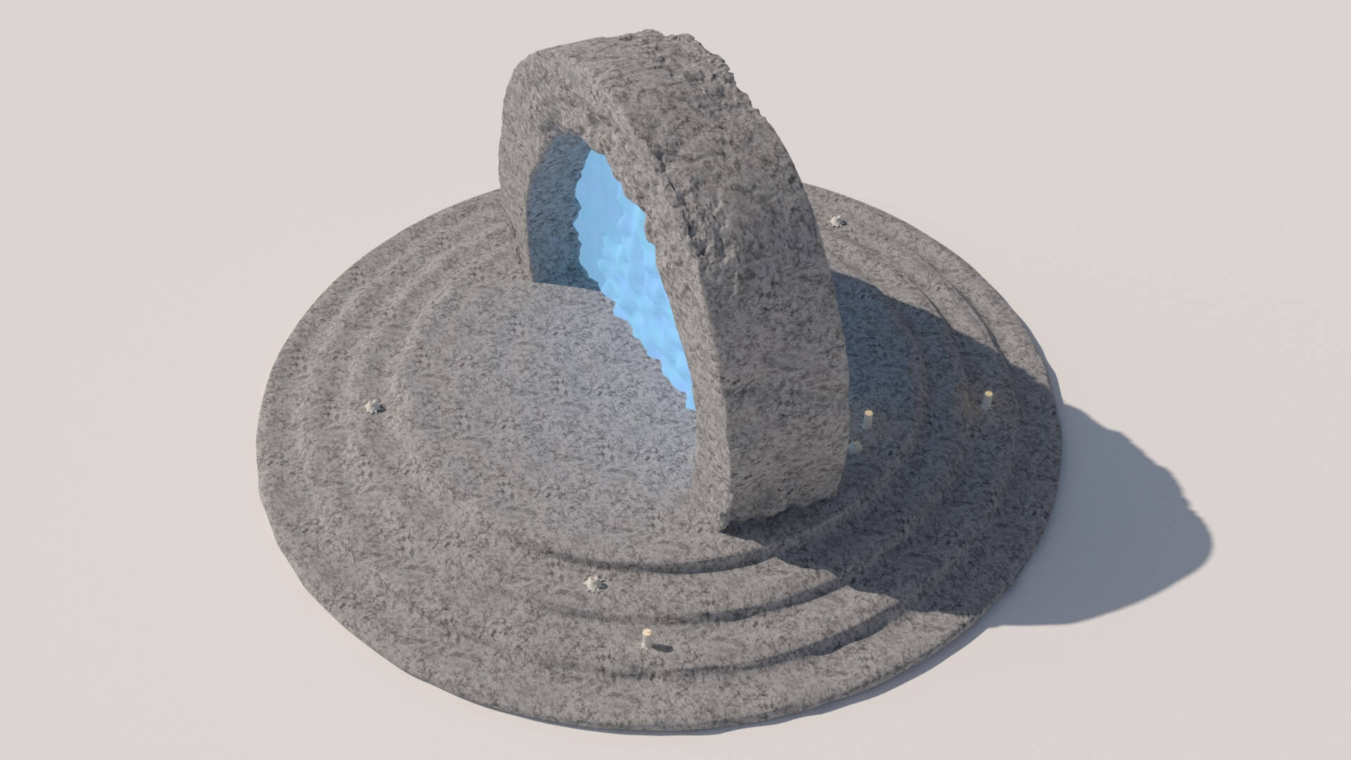 Dimensional Rock Portal - 3D Model by kopofx