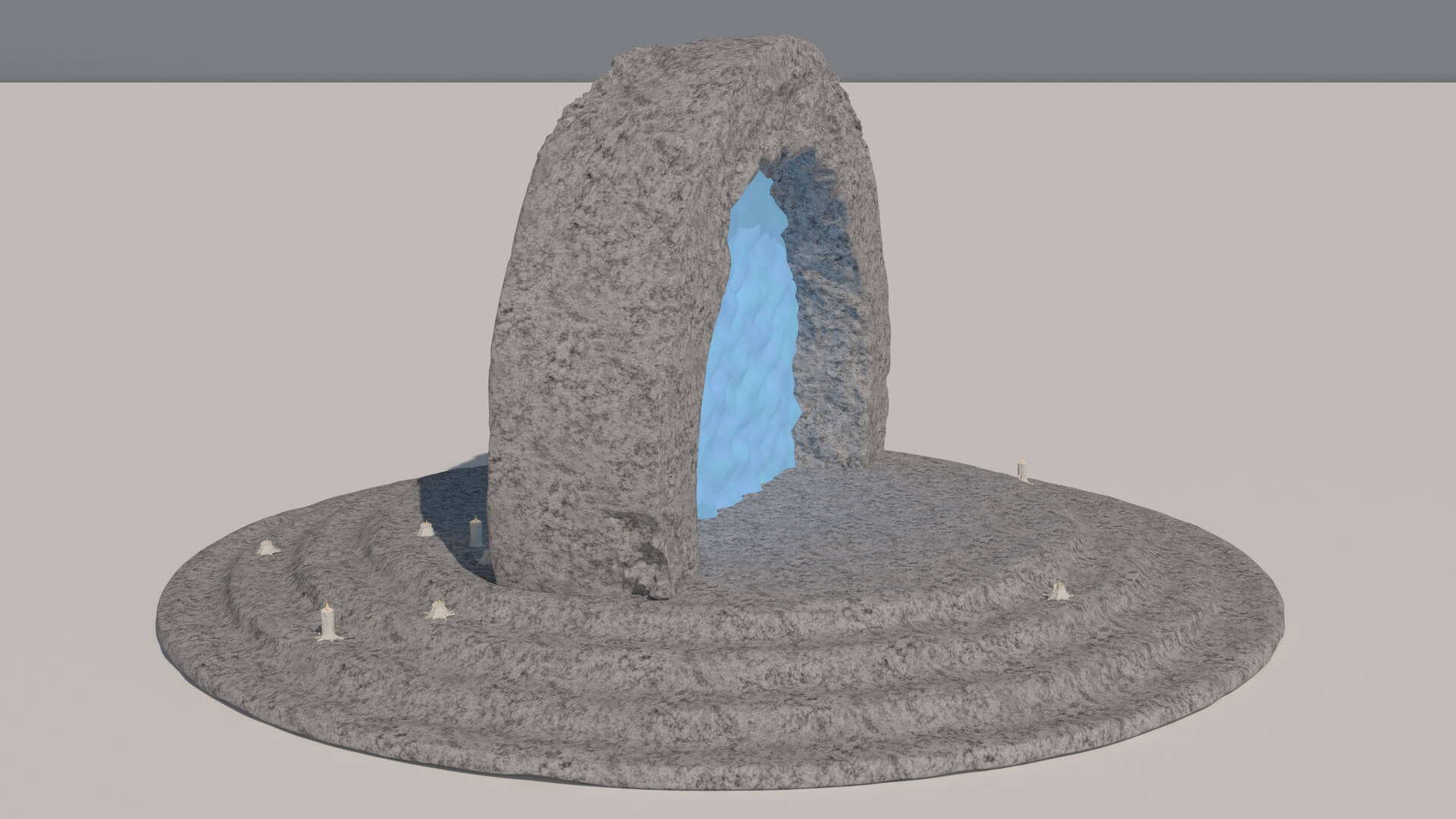 Dimensional Rock Portal - 3D Model by kopofx
